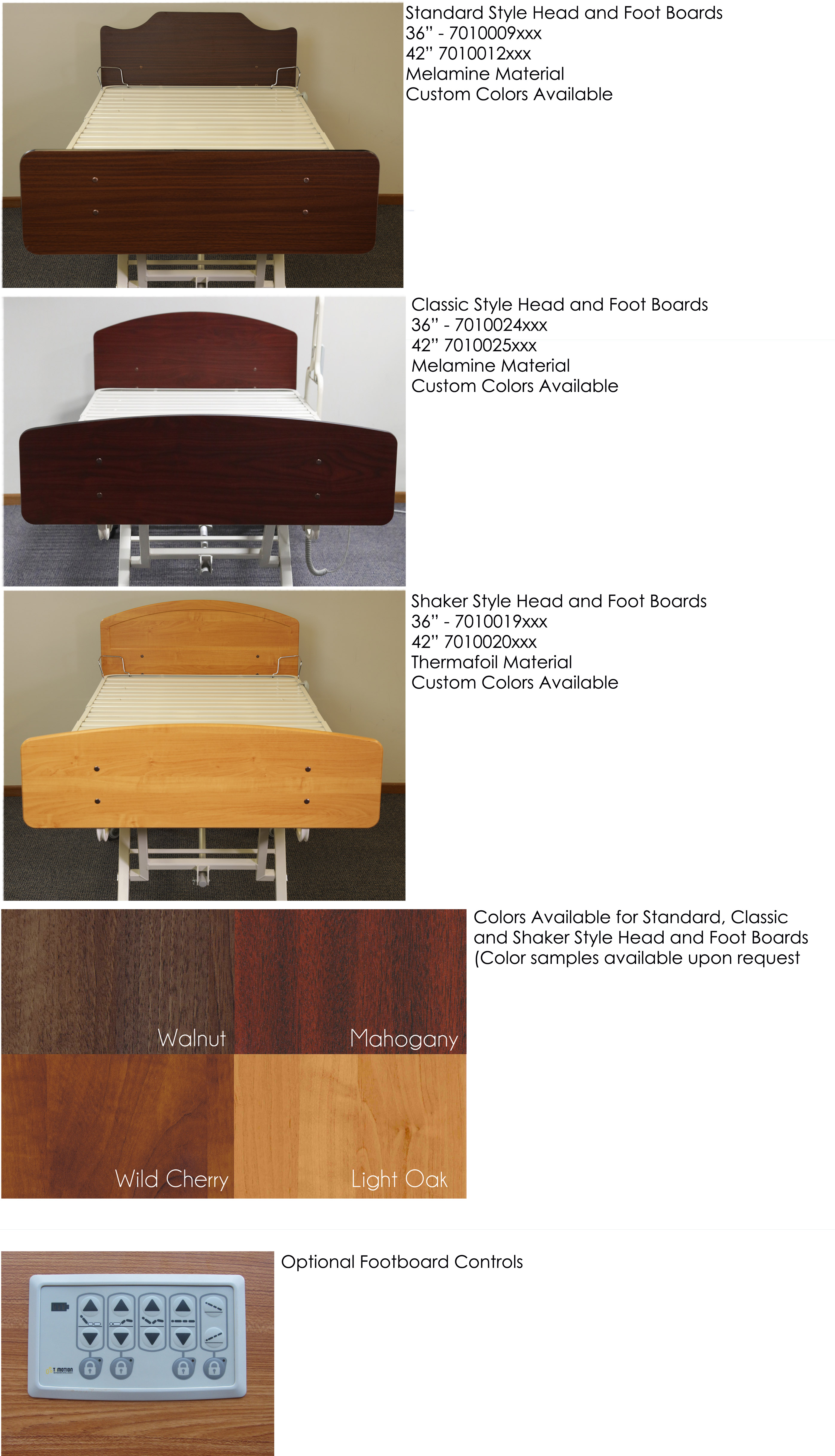 NOA Medical | Nursing Home Bed Headboards & Footboards